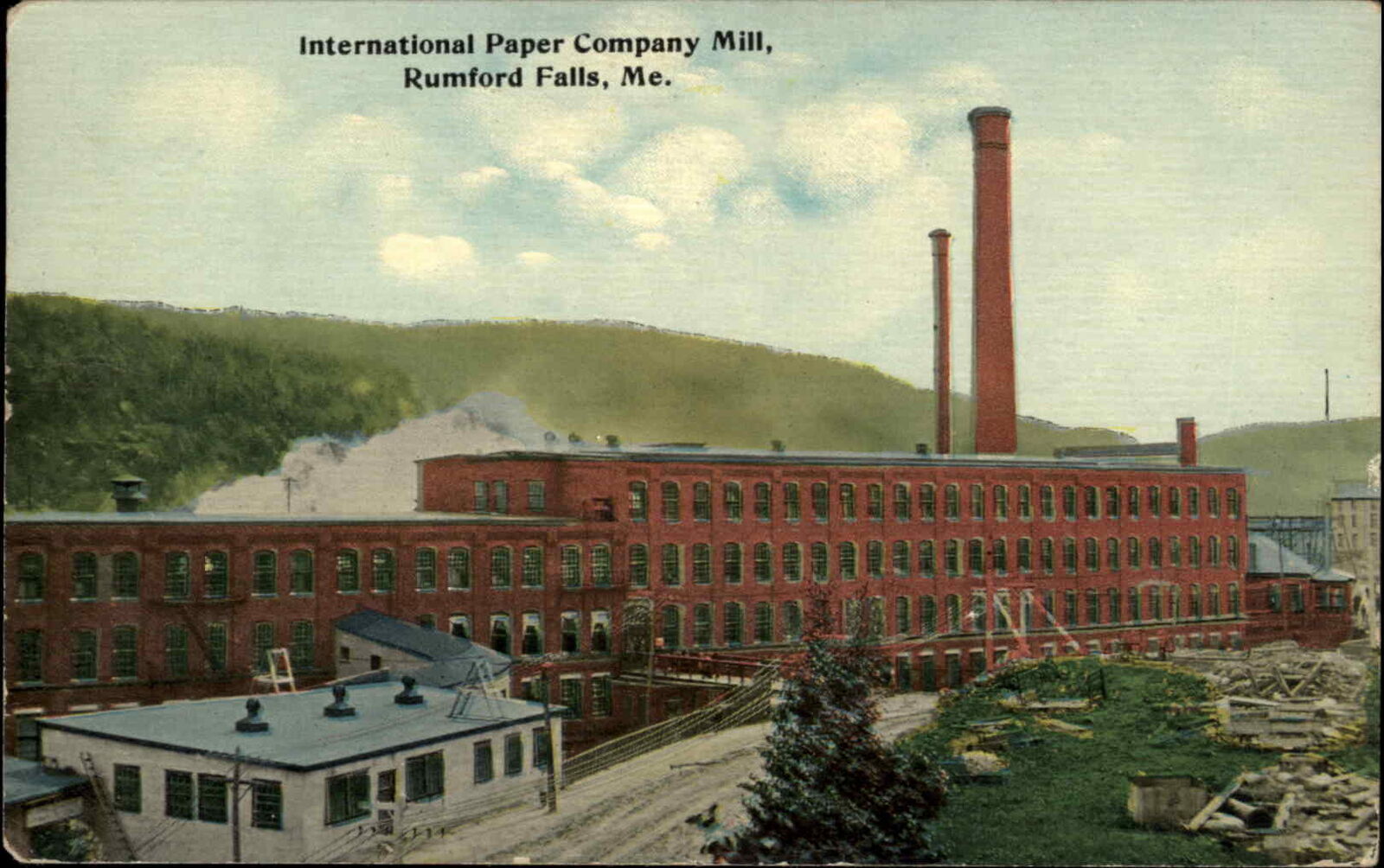 Rumford Falls Maine ME Paper Company Mill c1900s-20s Postcard | United ...