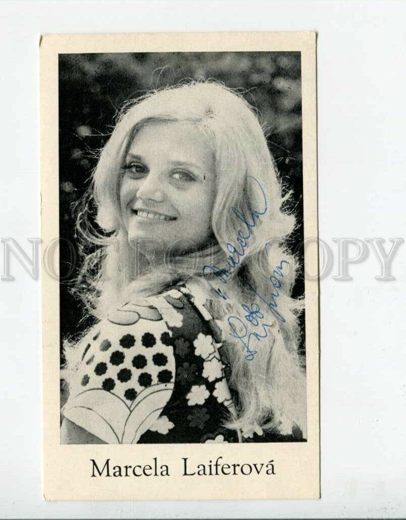 3091222 Autograph of Singer Marcela Laiferova Old Photo | Topics ...