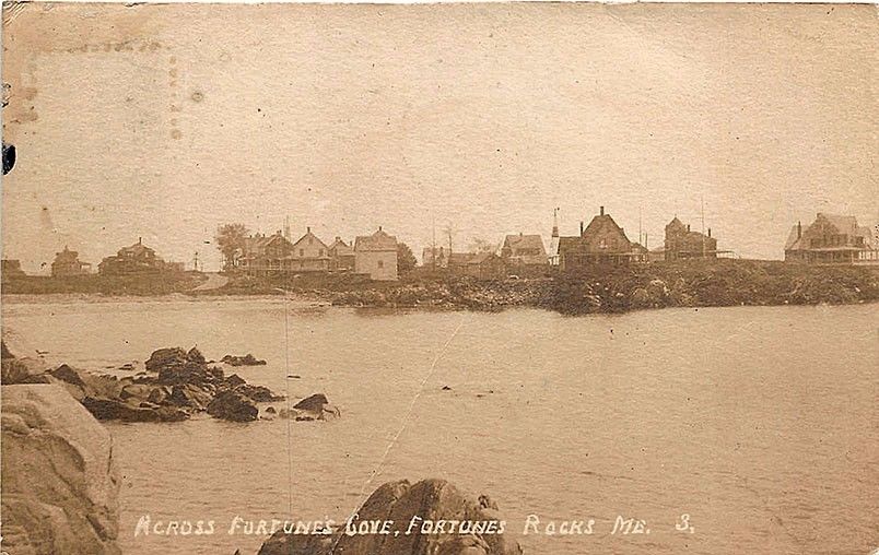 Fortune Rocks ME Shore Front View in 1919 Real Photo RPPC Postcard ...