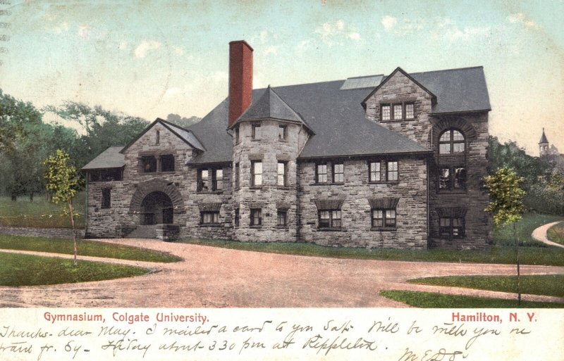 Vintage Postcard 1905 Gymnasium Colgate University Hamilton New York ...