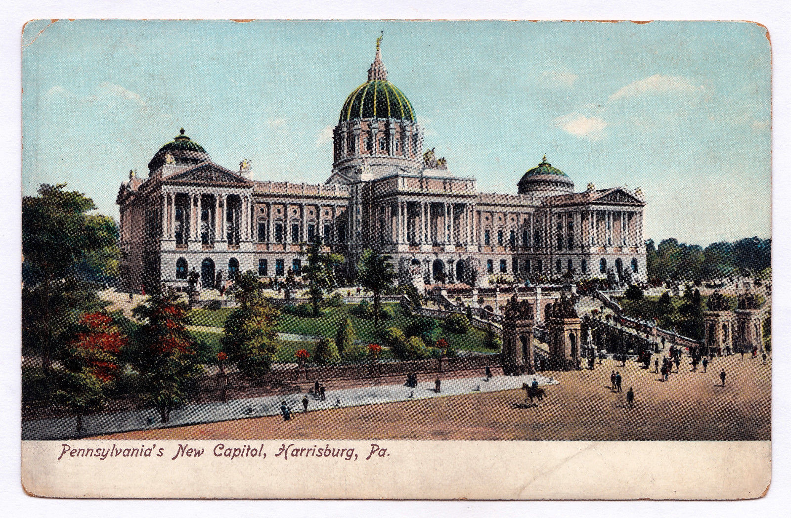 1901-1907 Pennsylvania's New State Capitol Building Harrisburg PA UDB ...