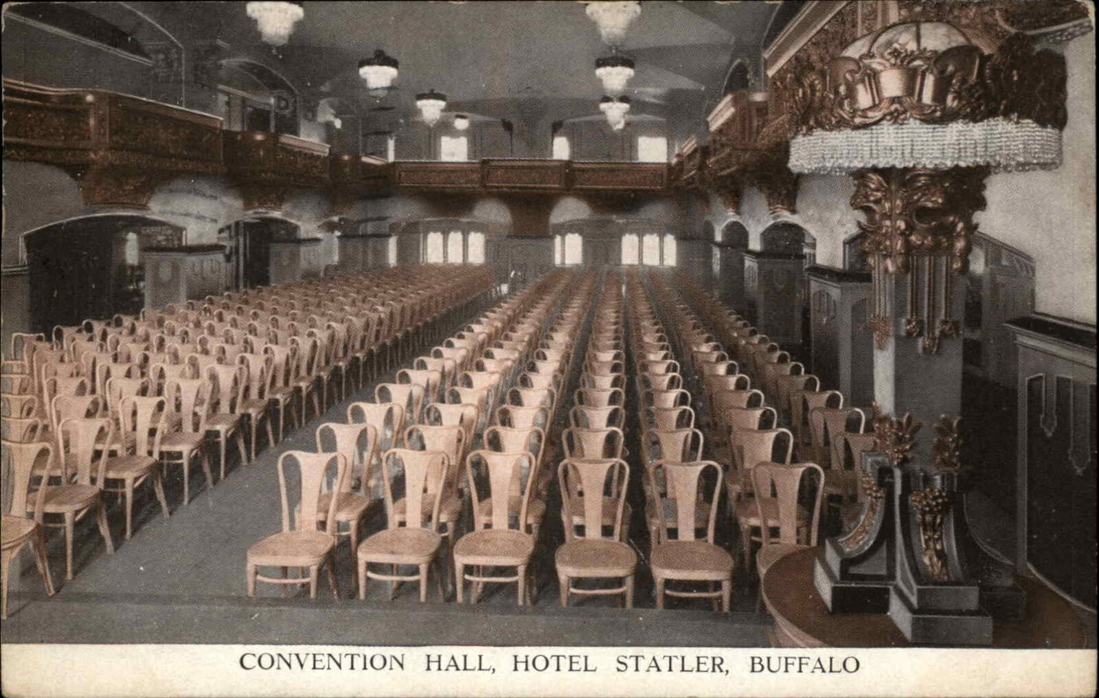 Buffalo New York NY Hotel Statler Convention Hall c1910 Vintage ...