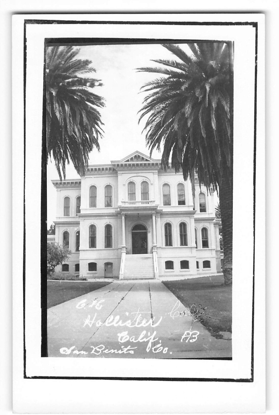 California RPPC HOLLISTER Court House San Benito County 1950s Vintage ...