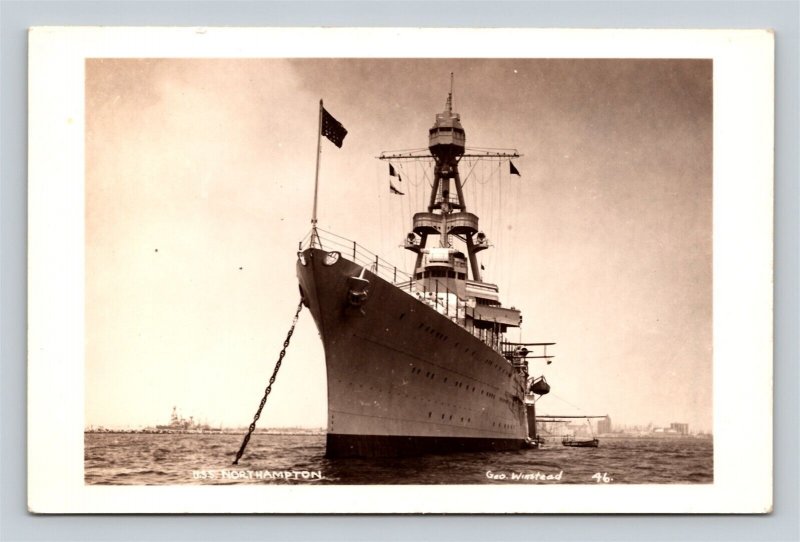 USS Northampton CA-26 Cruiser George Winstead Photo Sunk Battle of ...