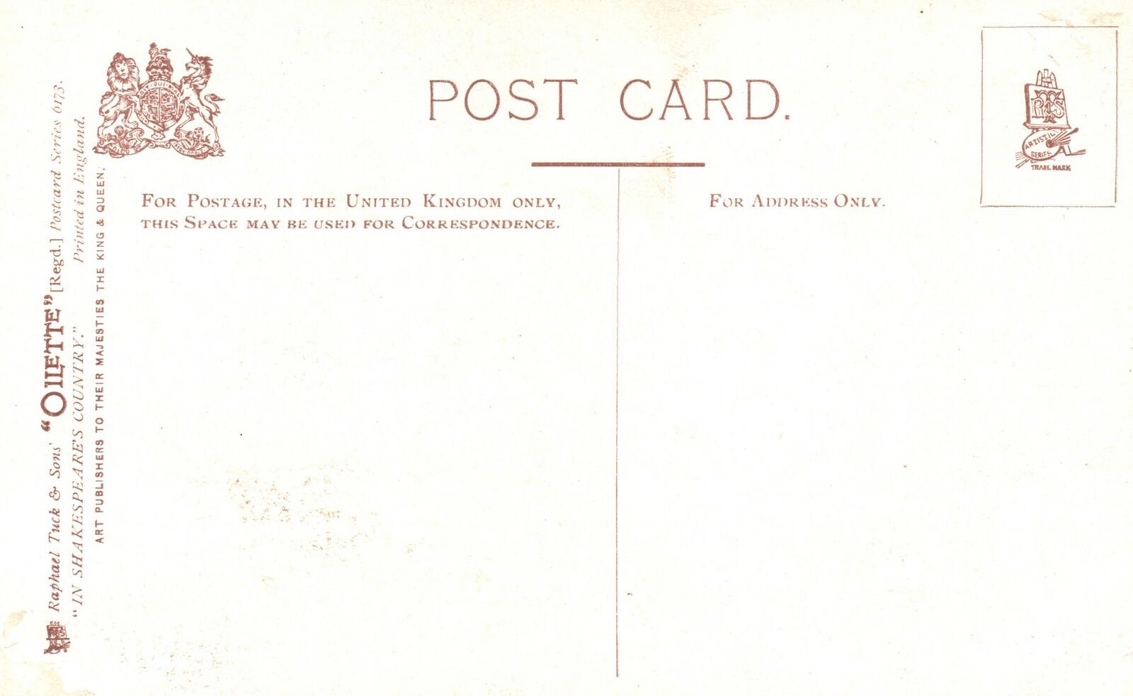 Vintage Postcard Guys Cliff Mill Shakespeare's Country Warwick Oilette ...