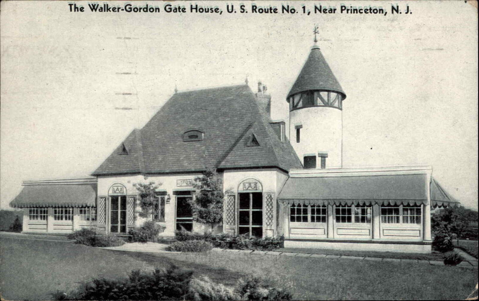 Princeton New Jersey NJ Walker-Gordon Gate House Vintage Postcard ...