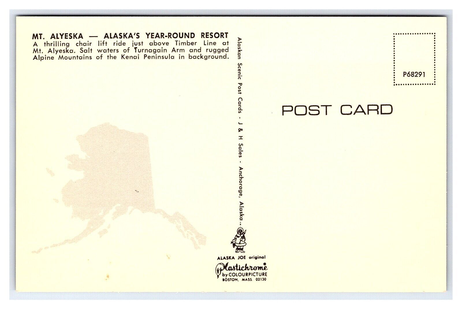 Mt. Alyeska Alaska's Year-Round Resort Postcard Ski Lift | United ...