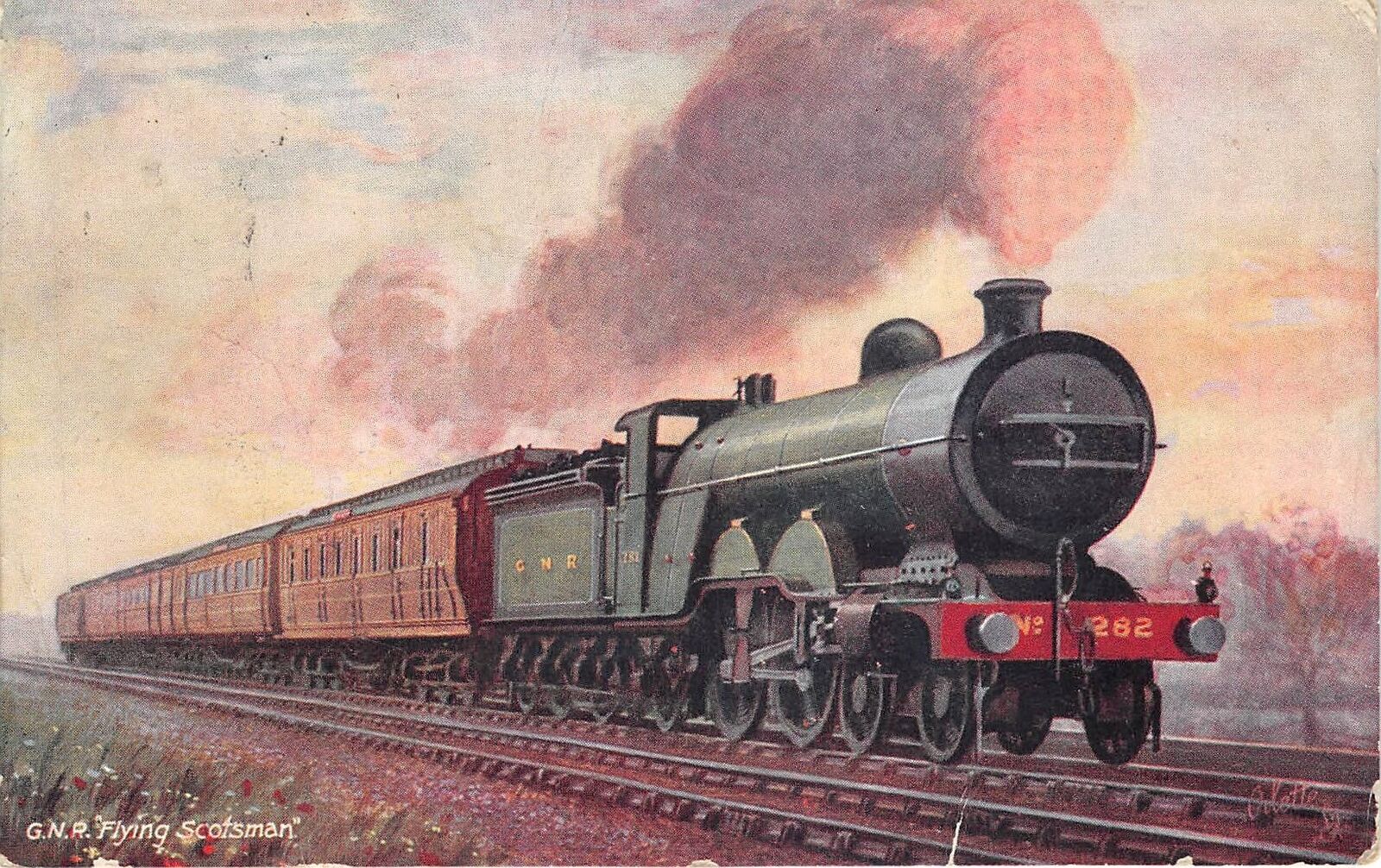 Lot109 the flying scotsman train great northern railway uk postcard ...