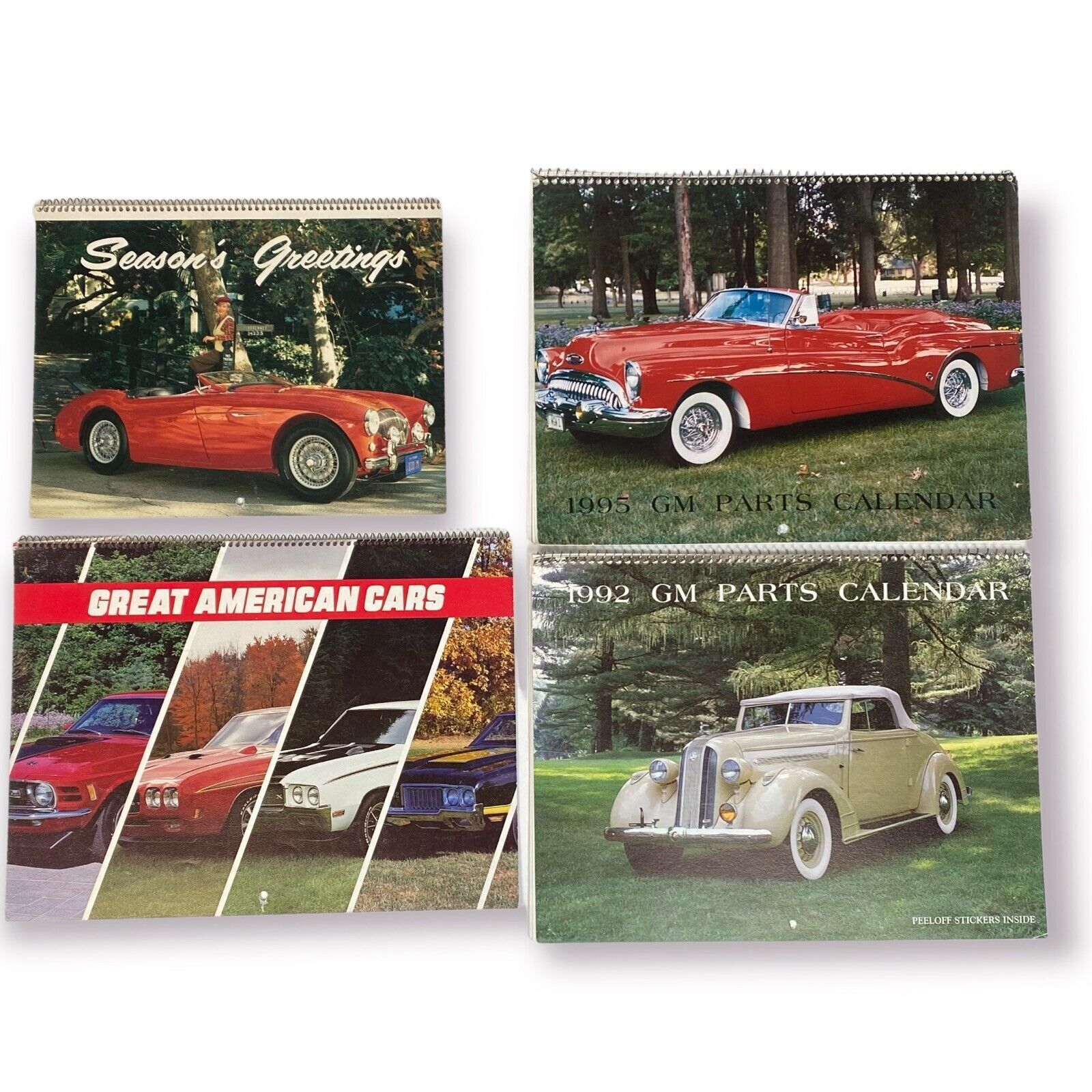 1990s Lot of 4 Vintage Calendars Depicting Classic Cars | Ephemera ...