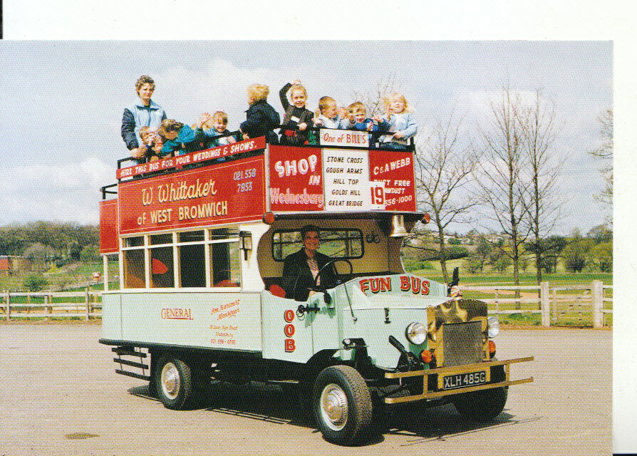 Bus Postcard - "Big Linda" - Double Decker Fun Bus - W Whittaker - Ref ...