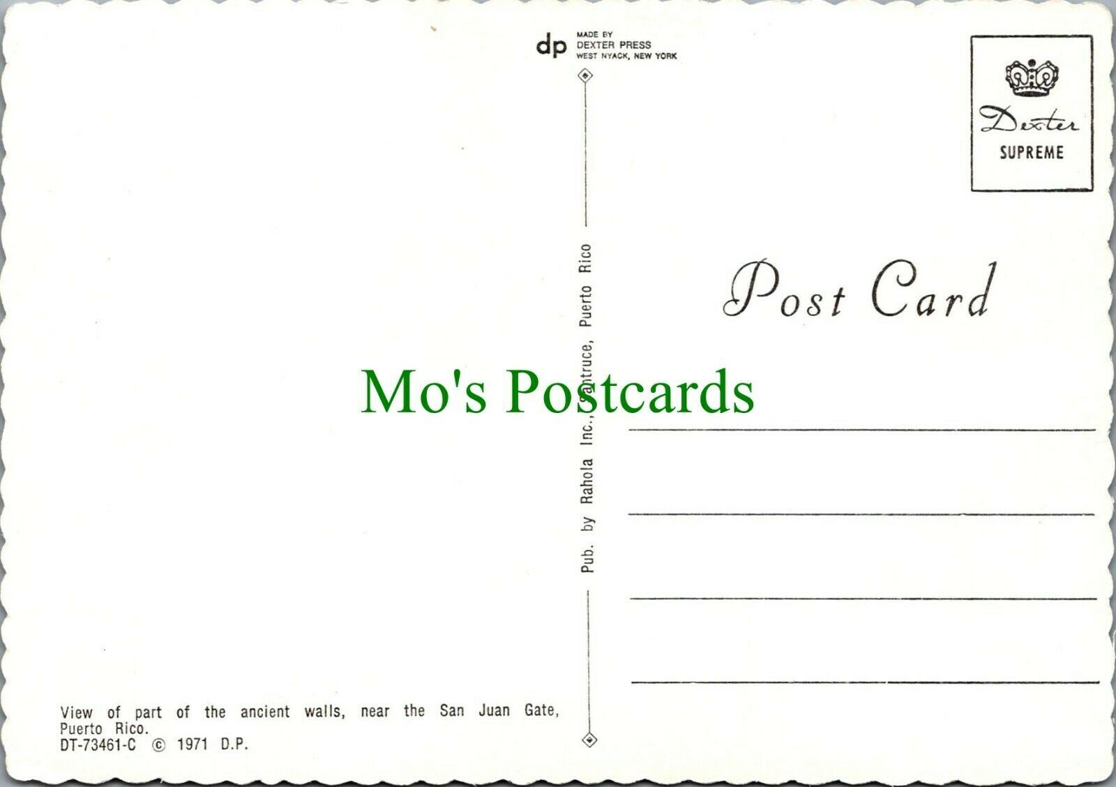 Puerto Rico Postcard - Ancient Walls, Near San Juan Gate RR12141 ...