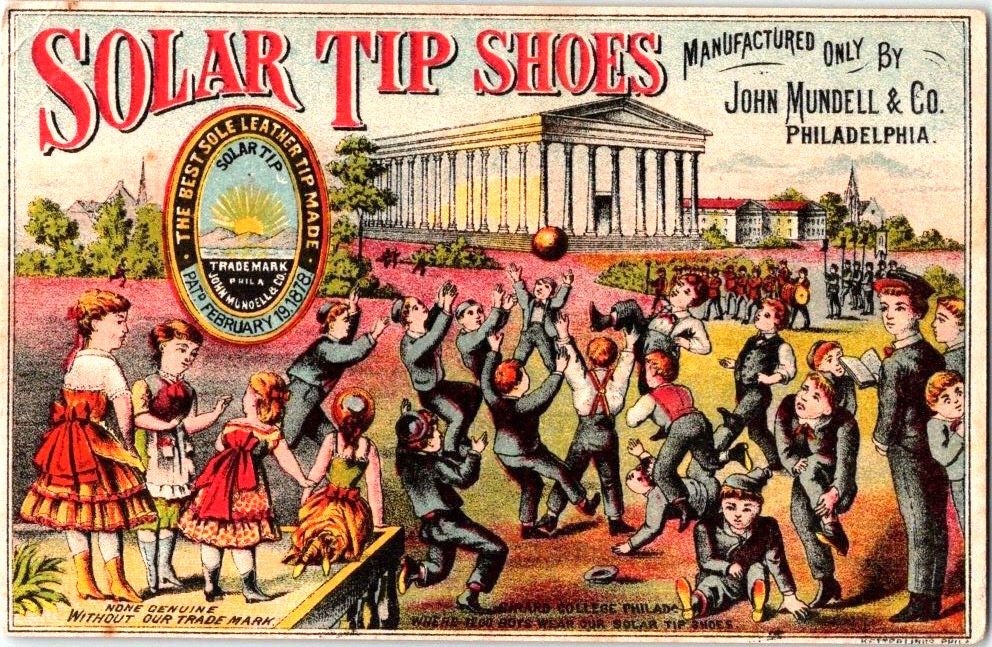 Solar Tip Shoes with Children Philadelphia Late 1800s Victorian Trade ...