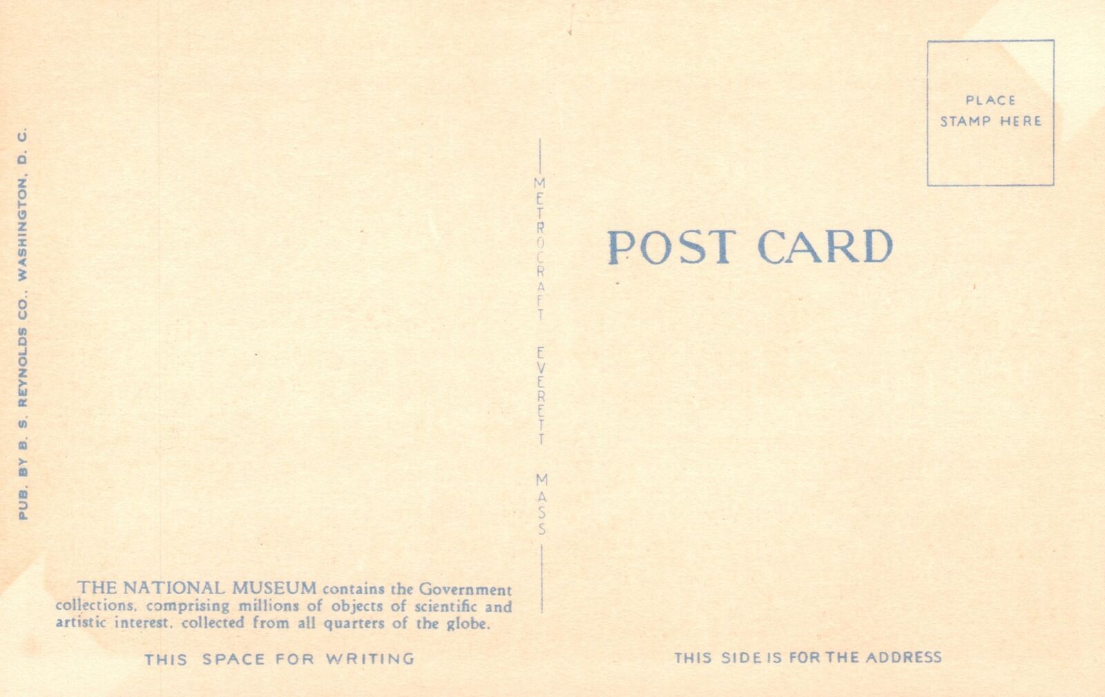 Vintage Postcard New National Museum Government Collections Washington ...