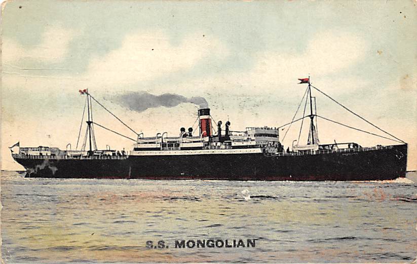 SS Mongolian Allan Line Ship 1911, missing stamp | Topics - Coins ...