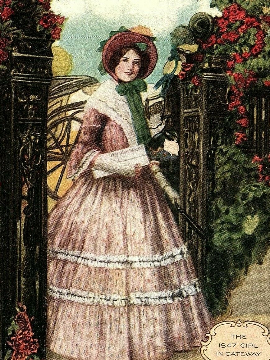 Circa 1910 Harry Downs Jewelry Store Bellevue, OH 1847 Girl in Gateway ...