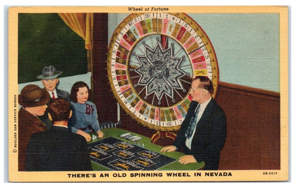 Mid-1900s Wheel of Fortune, There's an Old Spinning Wheel in Nevada ...