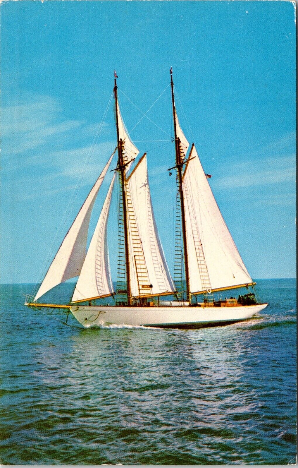 Cape Cod Massachusetts Seventy Two Foot Schooner Chrome Cancel WOB ...