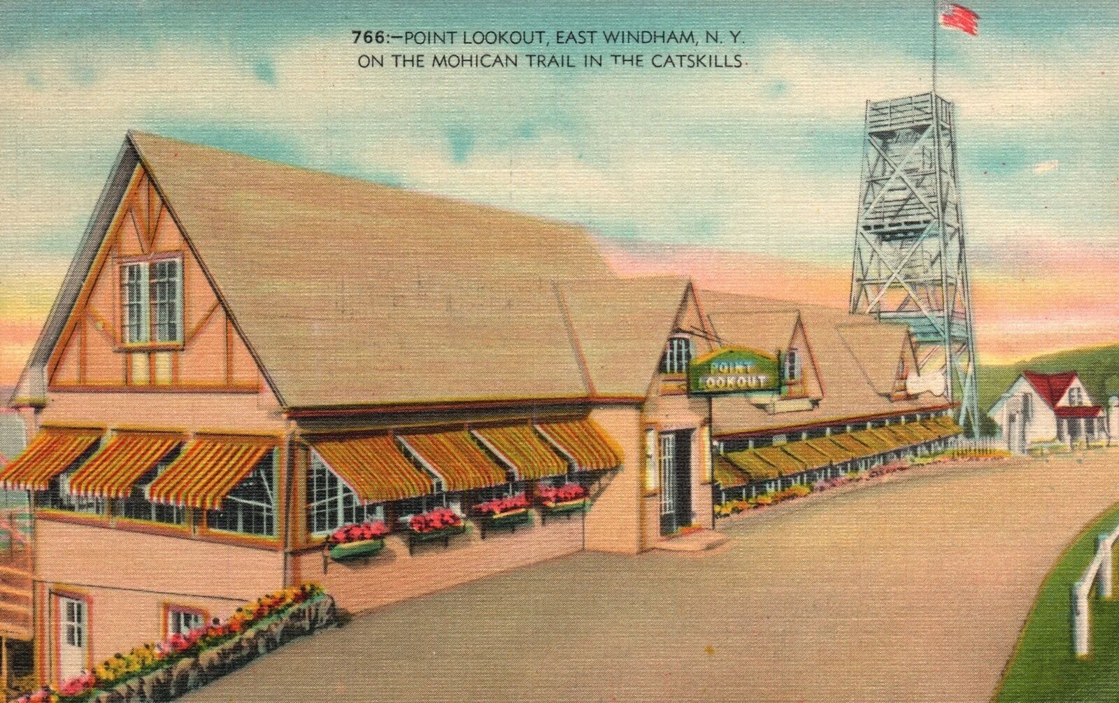 Vintage Postcard 1946 Point Lookout Mohicans Trail Catskills East ...