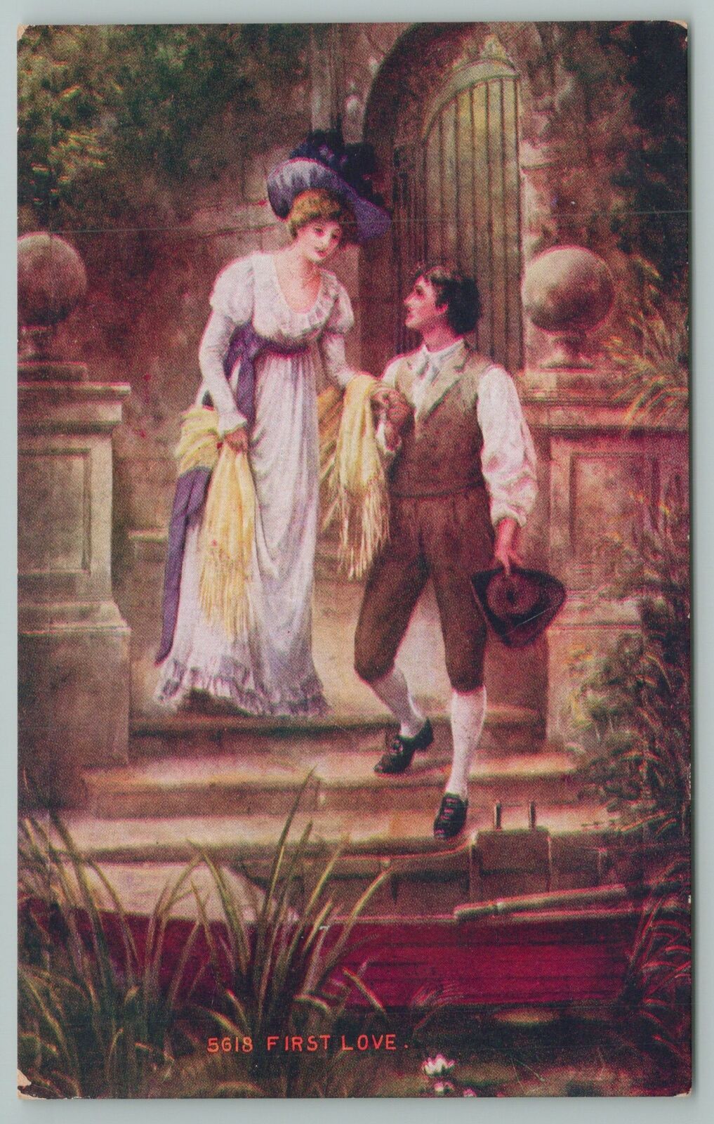 Victorian Lady & Gent~Elegant Couple: First Love~Mansion~1910 Vintage ...