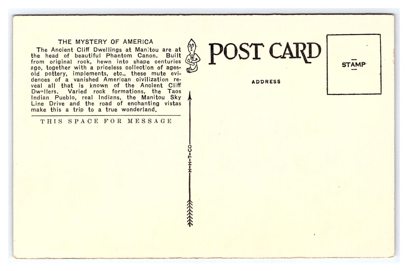 Ancient Cliff Dwellings Phantom Cliff Canon Colorado Postcard Manitou ...