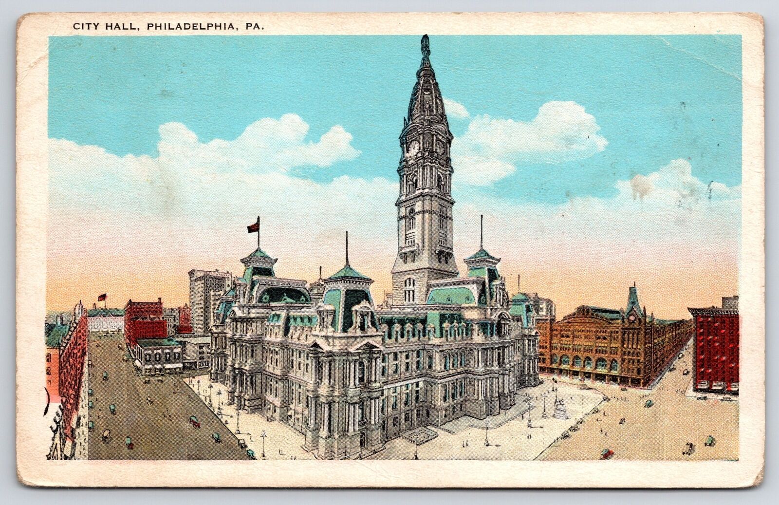 City Hall Philadelphia Pennsylvania Broadway And Street View Historical ...