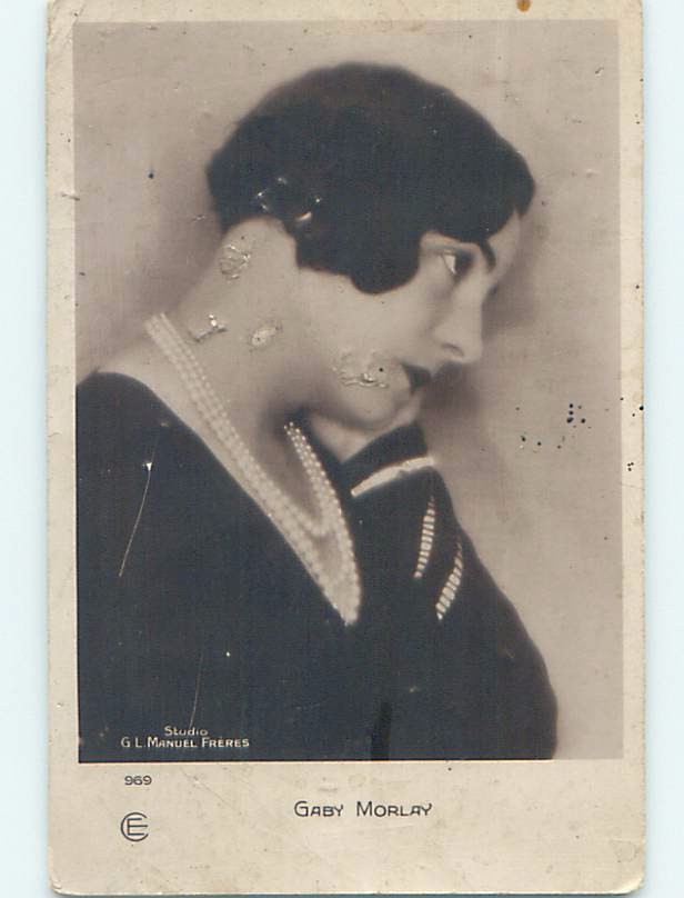 Surface Wear 1930's rppc GABY MORLAY - FRENCH FILM ACTRESS FROM FRANCE ...