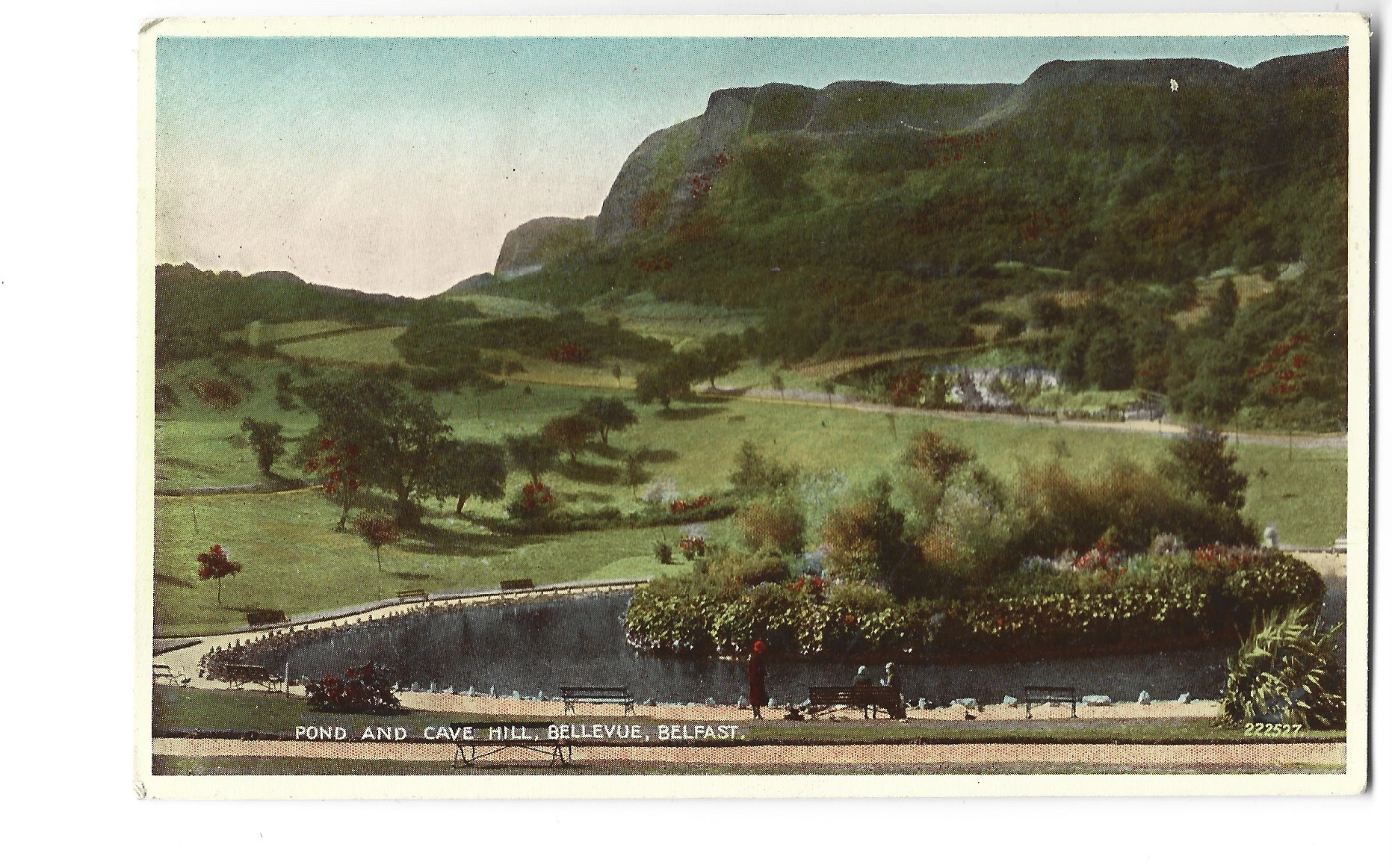 253, Northern Ireland, Belfast, Bellevue, Pond and Cave Hill, Circa ...