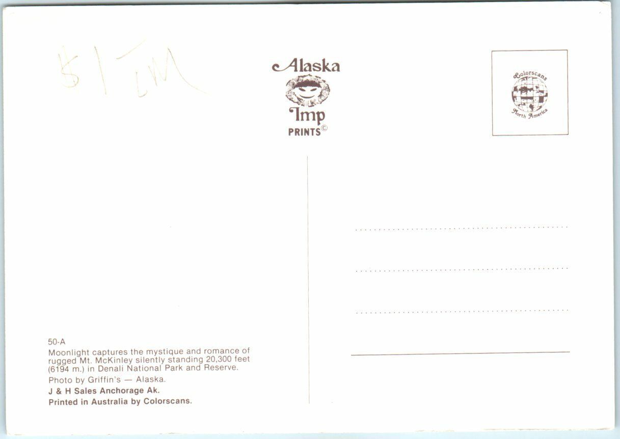 Moonlight in Mt. McKinley - Denali National Park and Preserve - Alaska ...