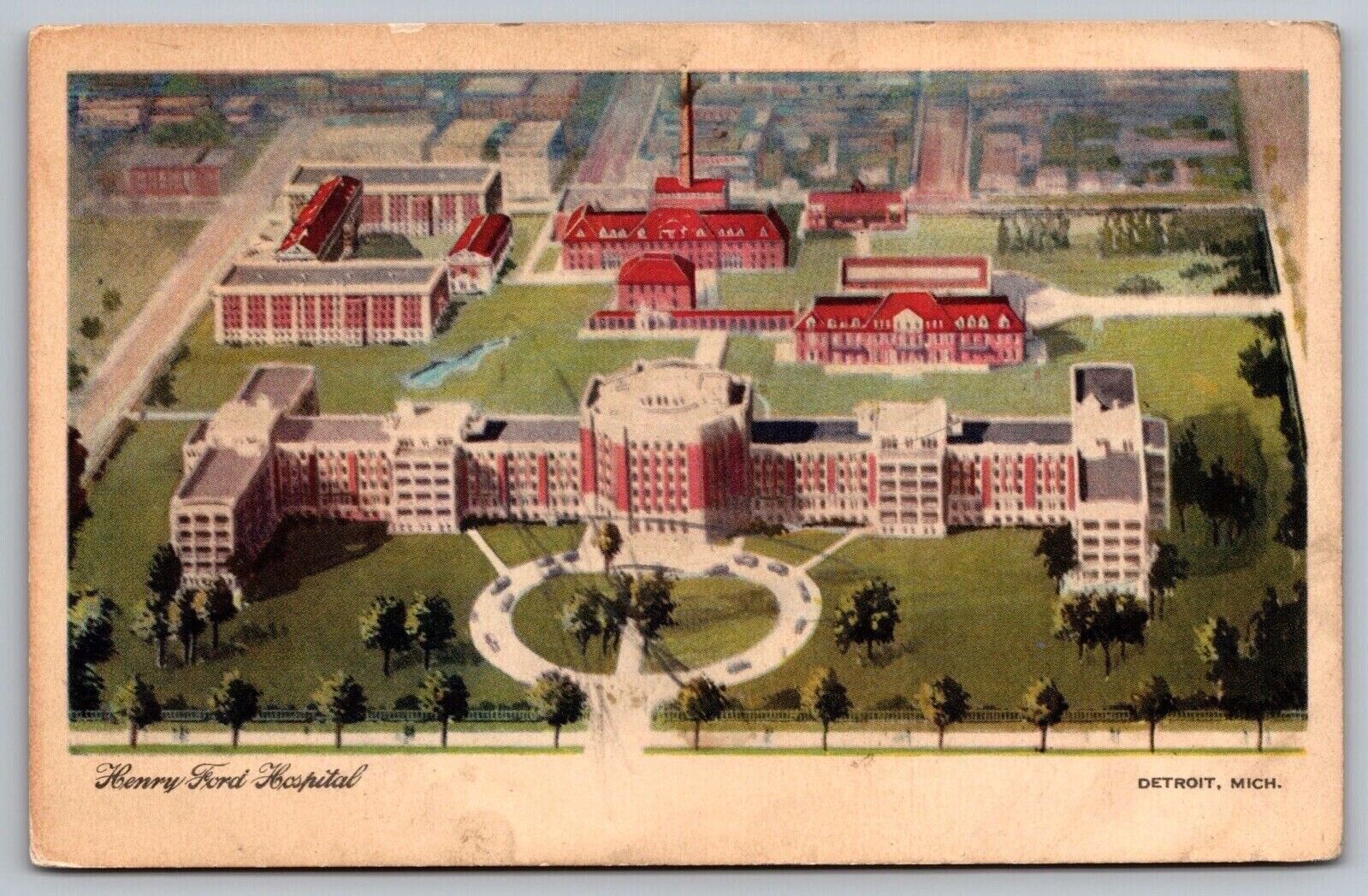 Henry Ford Hospital Birds Eye View Detroit Michigan Medical Center VNG ...