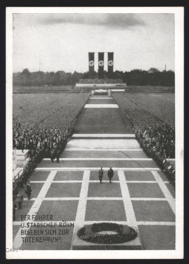 3rd Reich Germany 1933 Reichsparteitag Nuremberg Rally Willmy Card ...