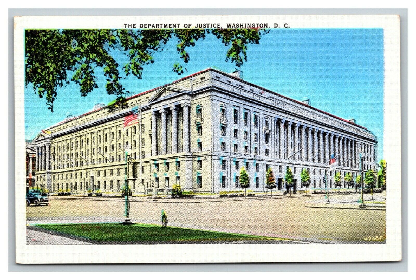 Vintage 1930's Postcard The Department of Justice Building Washington ...