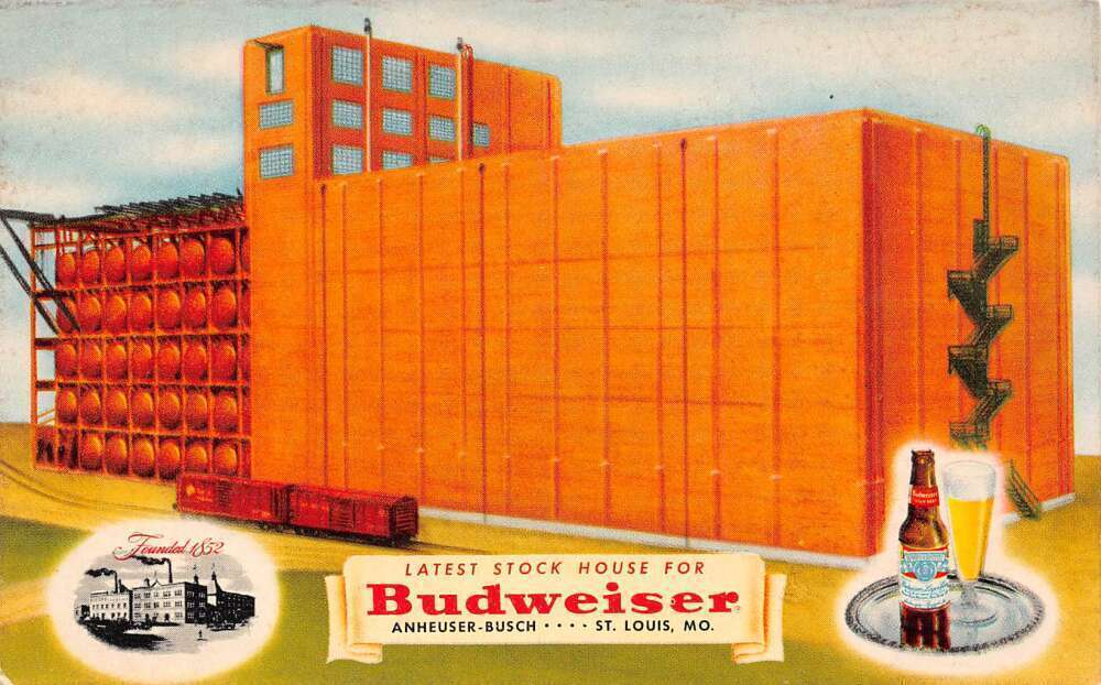St. Louis Missouri Budweiser Stock House # 14, Anheuser Busch, Vintage ...