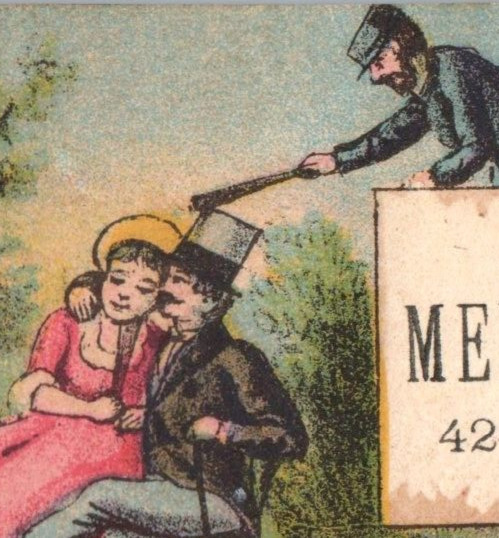 1880s H. Dugan Merchant Tailor Peacock Police Officer & Couple F130 ...