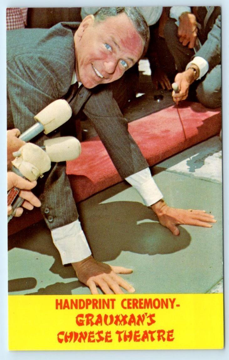 GRAUMAN'S CHINESE THEATRE, Hollywood CA ~ Handprint FRANK SINATRA 1965 ...