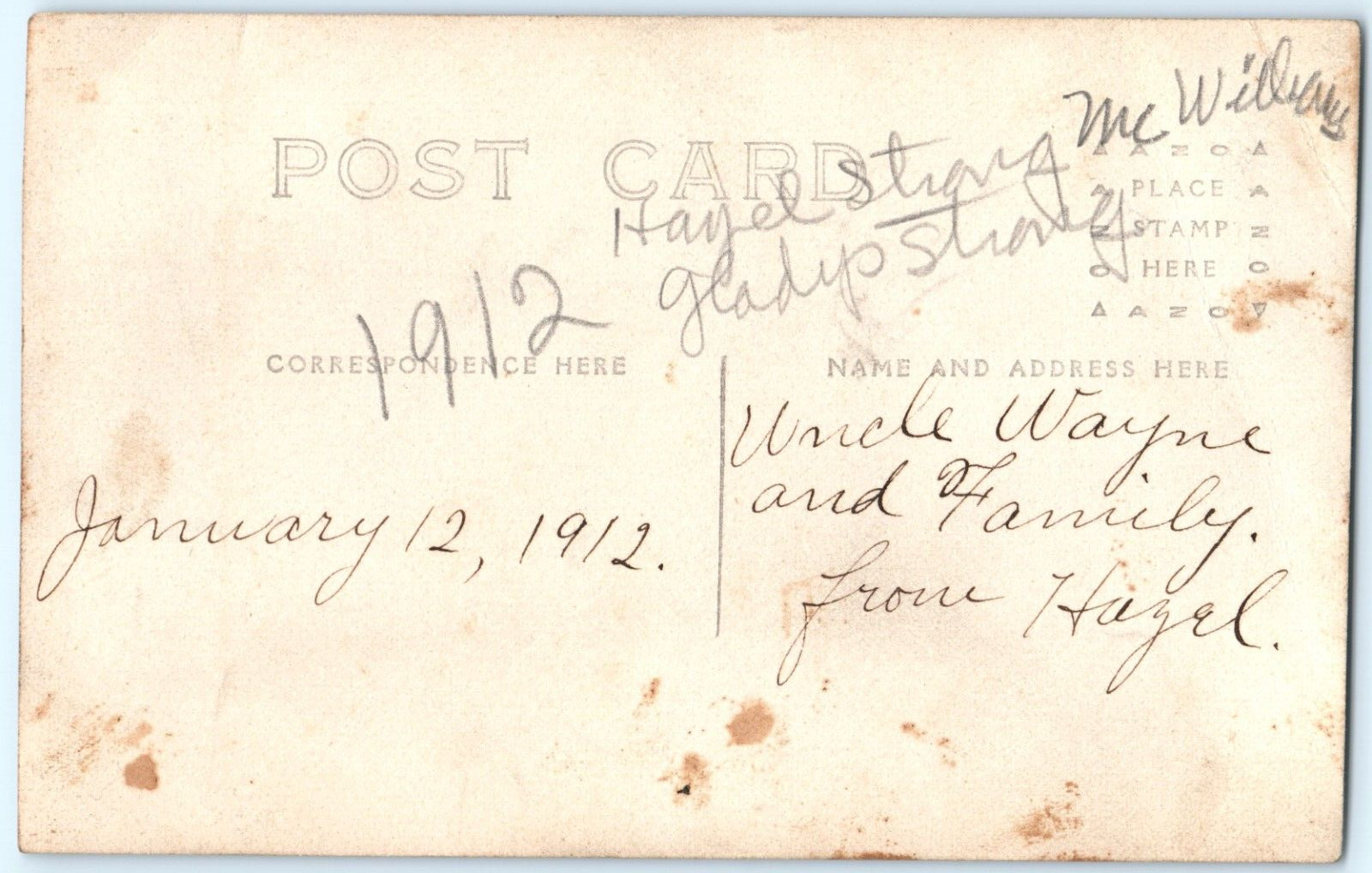 ID'd 1912 Cute Young Ladies Women Girls RPPC Real Photo Hazel Gladys ...