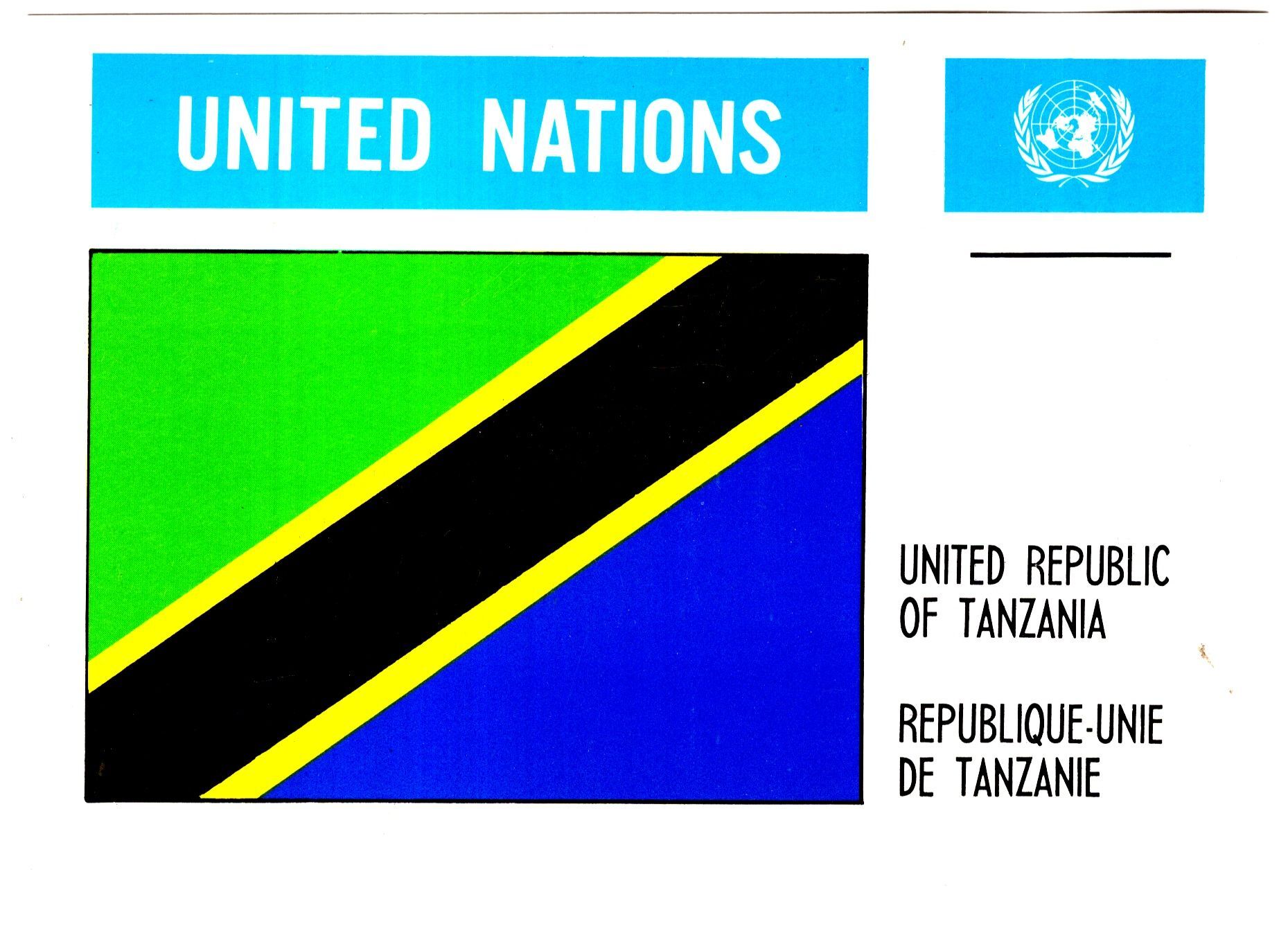 United Nations, Flag of United Republic of Tanzania | Africa - Tanzania ...