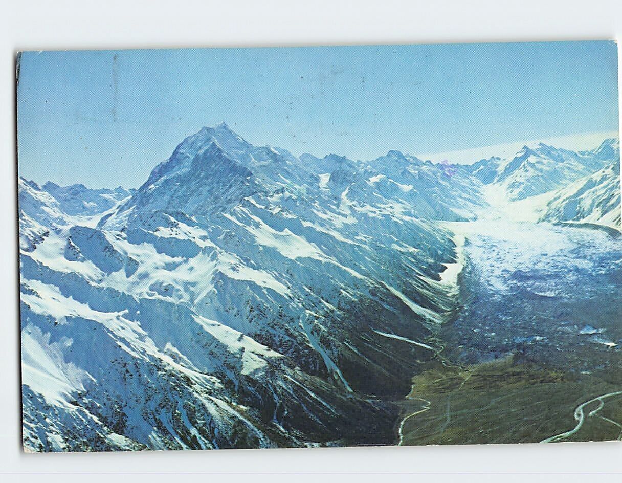 Postcard Mt. Cook, Minarets, Tasman Glacier, Mt. Cook National Park ...