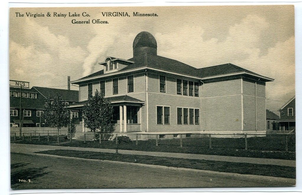 Virginia & Rainey Lake Lumber Co General Offices Virginia Minnesota ...