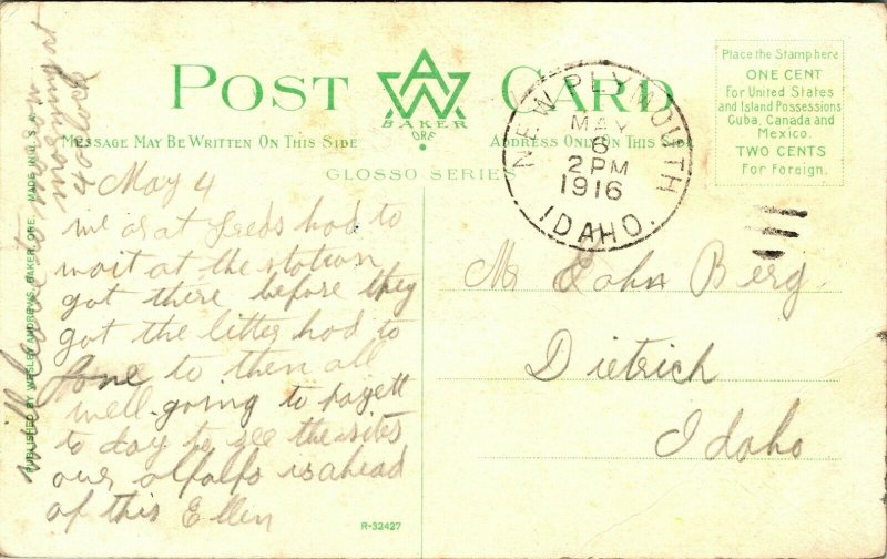Perrine Ranch Blue Lakes SNAKE RIVER IDAHO 1916 Wesley Postcard 3589 ...