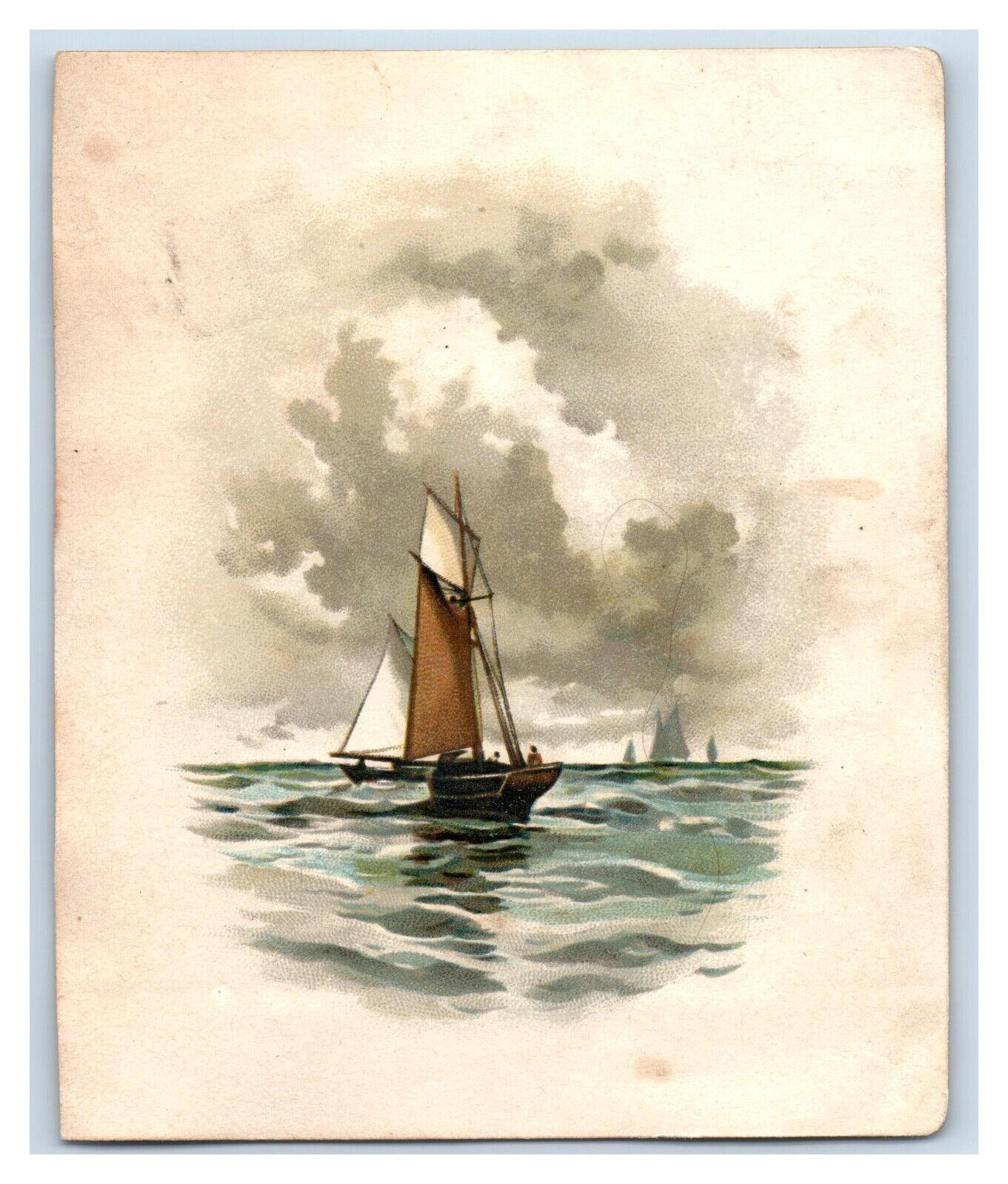 1880s Victorian Trade Cards Nautical Sailboats Seafaring Poems Set Of 5 ...