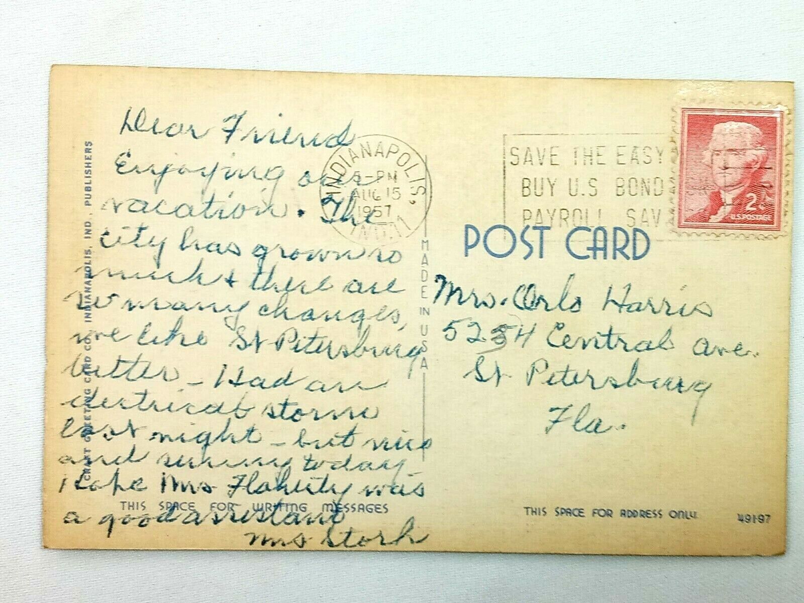 Vintage Postcard 1957 Home of James Whitcomb Riley Indianapolis ID ...