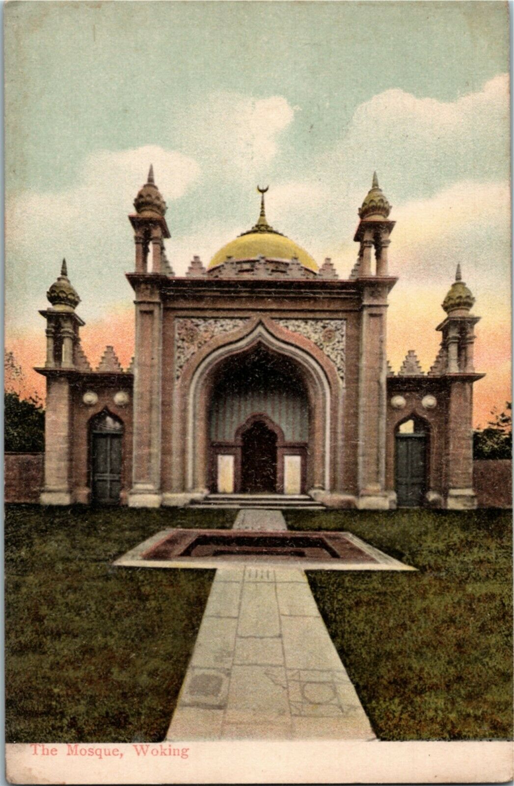 Postcard England Woking The Mosque Front View ~1910 K63 | Europe ...