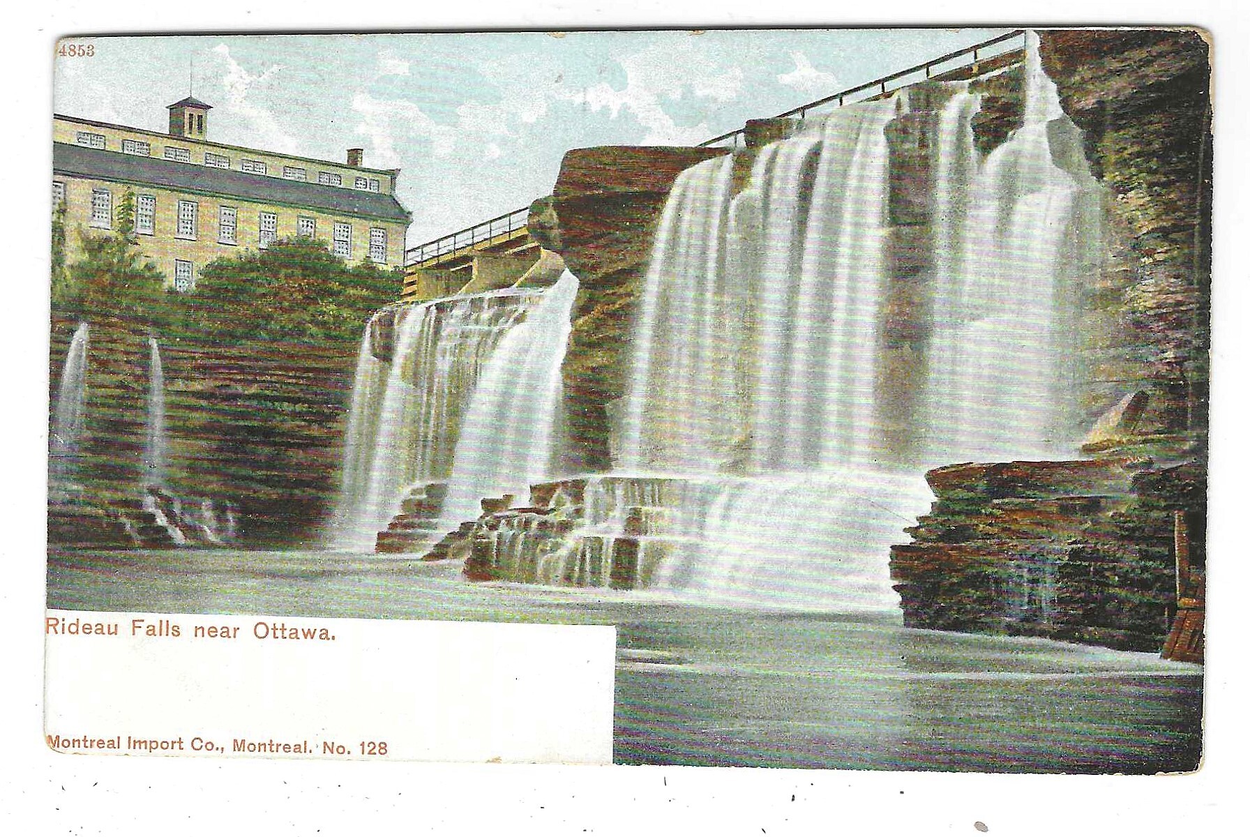 Rideau Falls near Ottawa, Canada, Private postcard | Canada - Ontario ...