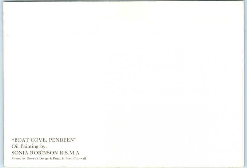 Postcard - "Boat Cove, Pendeen" By Sonia Robinson - Pendeen, England ...