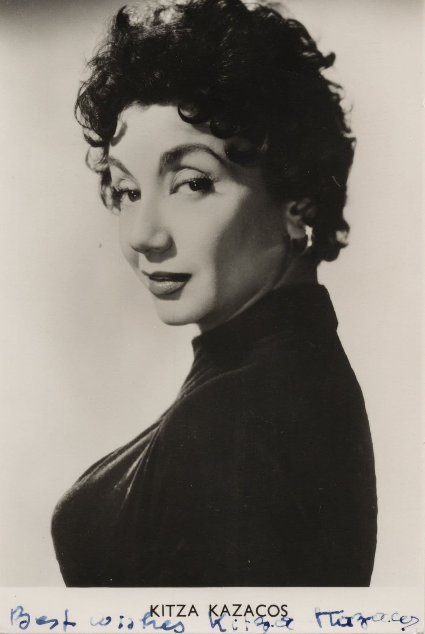 Kitza Kazacos London Palladium Orphanage Actress Rare Hand Signed Photo ...