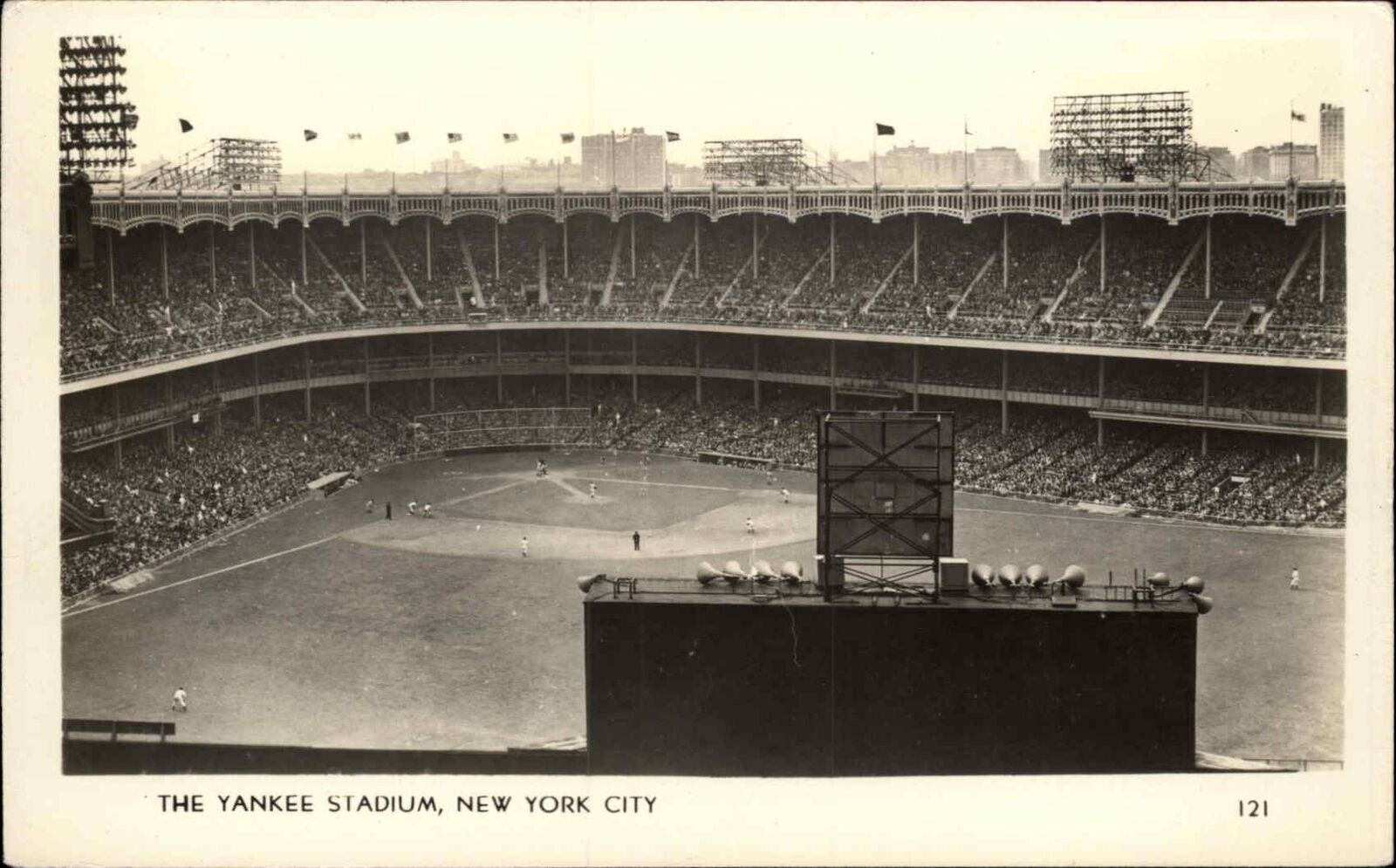 New York City Yankee Stadium Baseball c1940s Real Photo Postcard ...