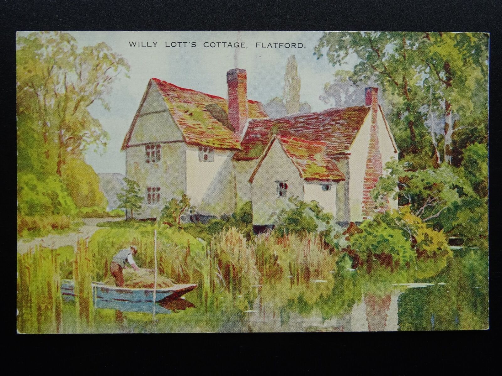 Suffolk FLATFORD Willy Lott's Cottage c1930s Postcard by Valentine ...