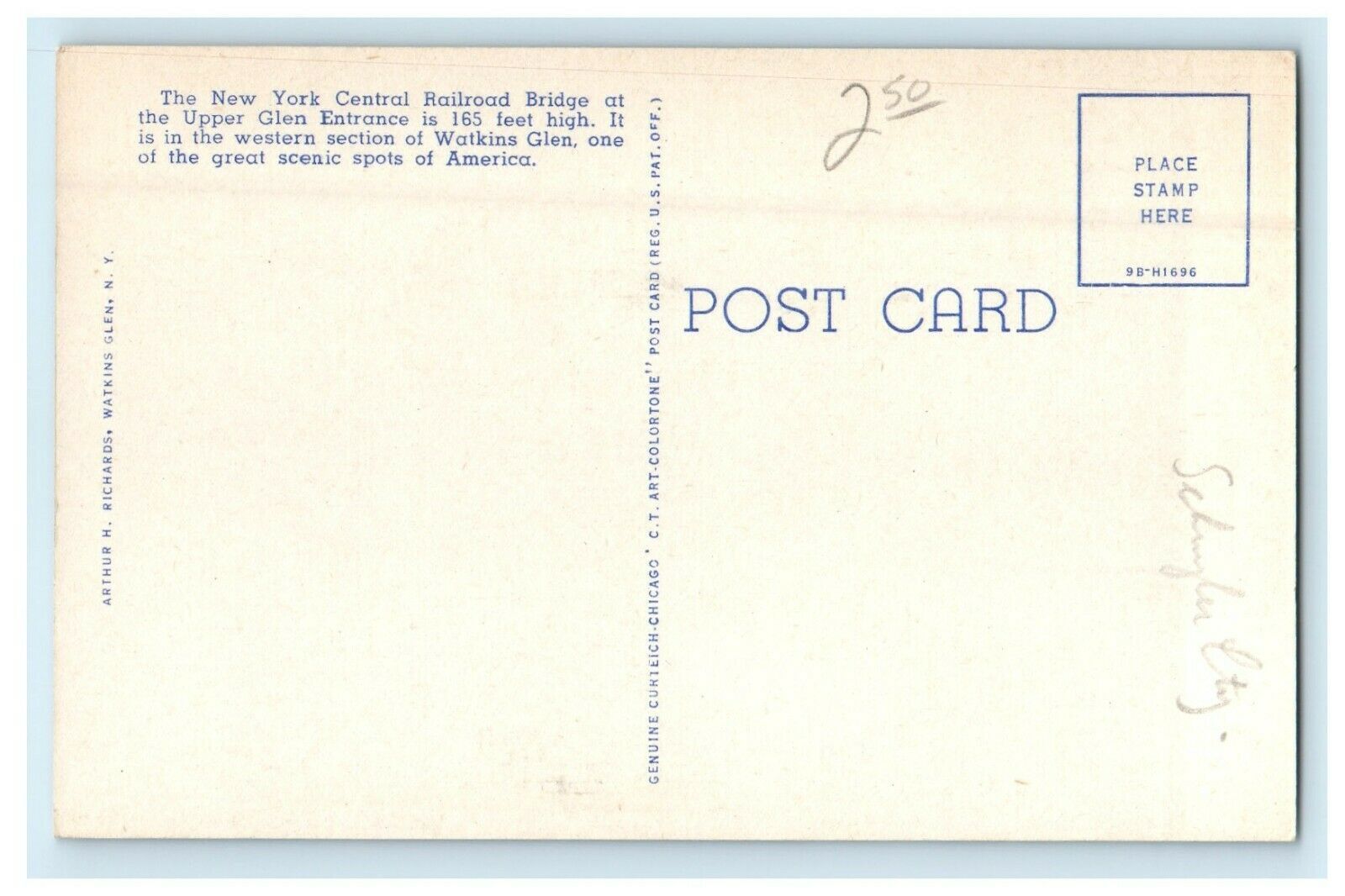 c1940's New York Central Railroad Bridge Jacob's Ladder Watkins Glen NY ...