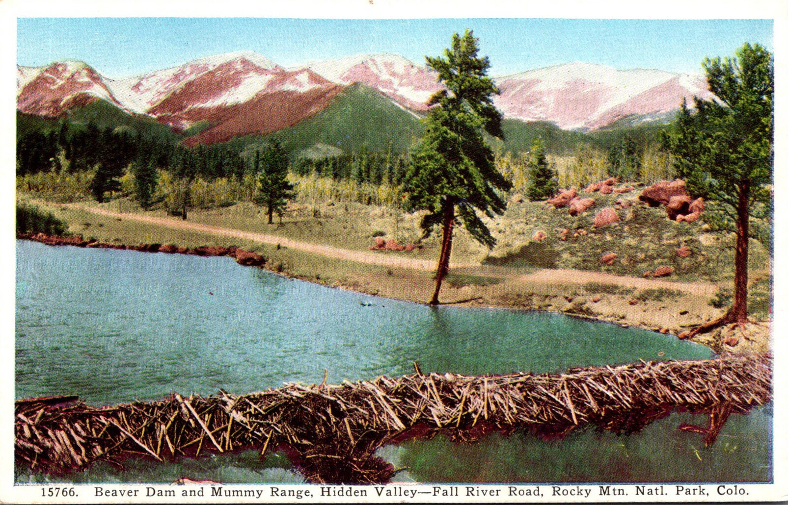 Colorado Rocky Mountains Hidden Valley Fall River Road Beaver Dam and ...