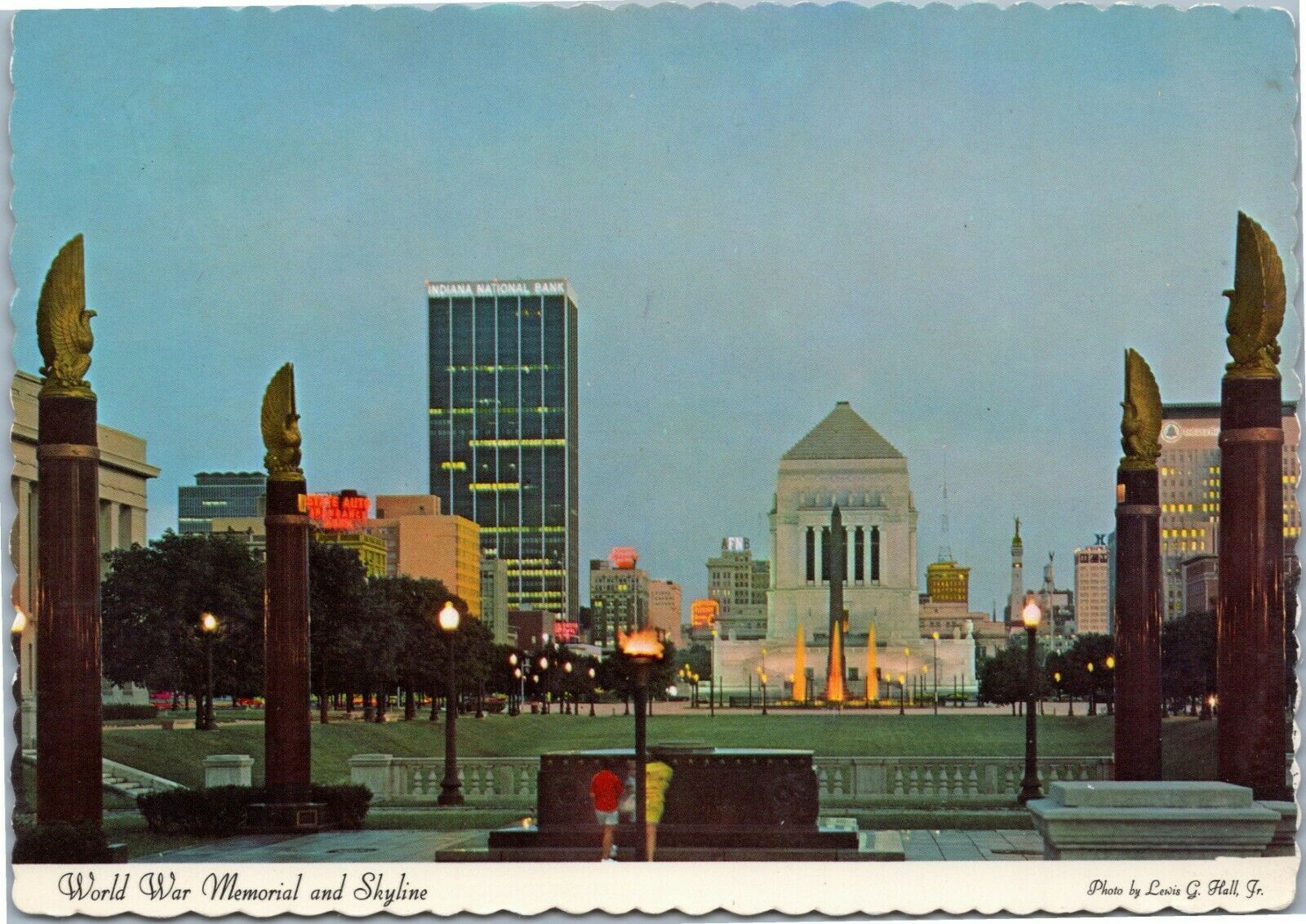 World War Memorial and Skyline Indianapolis Indiana - Riley Trail ...